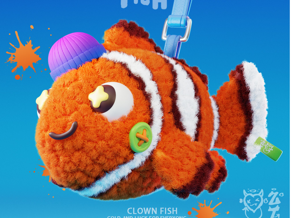 【Cut Fish可爱的海洋鱼类】_Fiveme-站酷ZCOOL