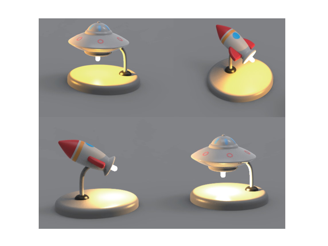 火箭与UFO_蓝小疯-站酷ZCOOL