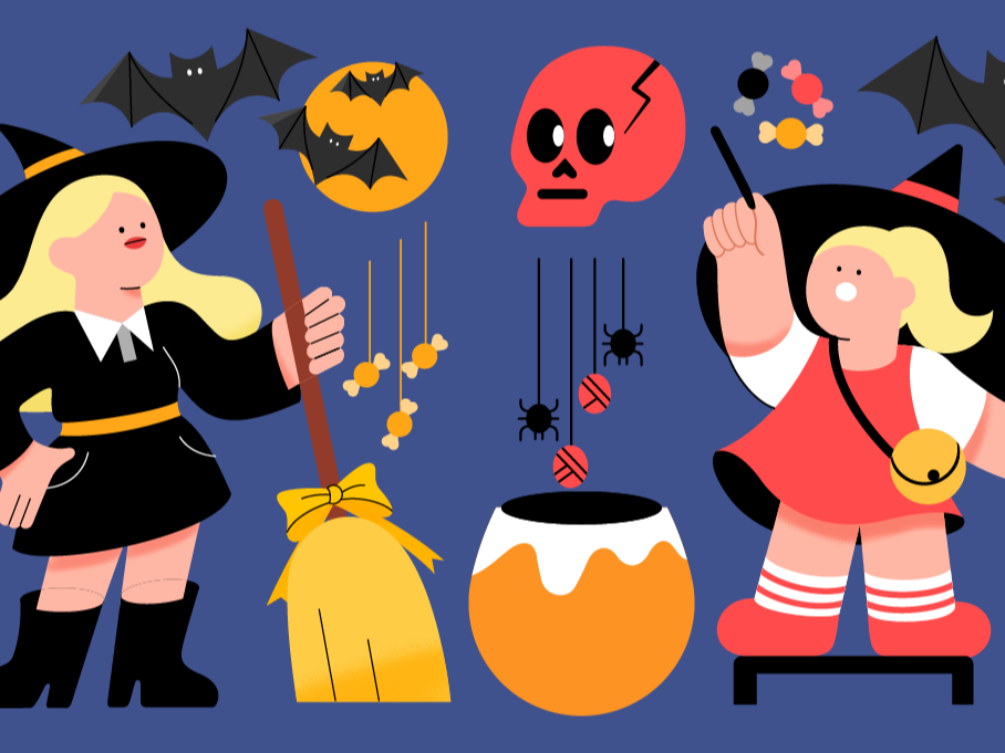Greenville万圣节主题插画_由然工作室-站酷ZCOOL