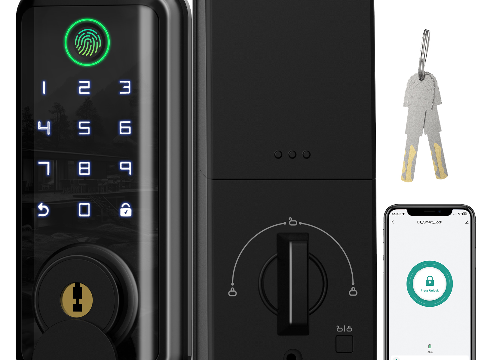 门锁渲染首图_Designdian-站酷ZCOOL