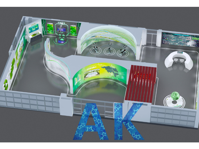 万石农业展厅3D设计效果图_AK212-站酷ZCOOL