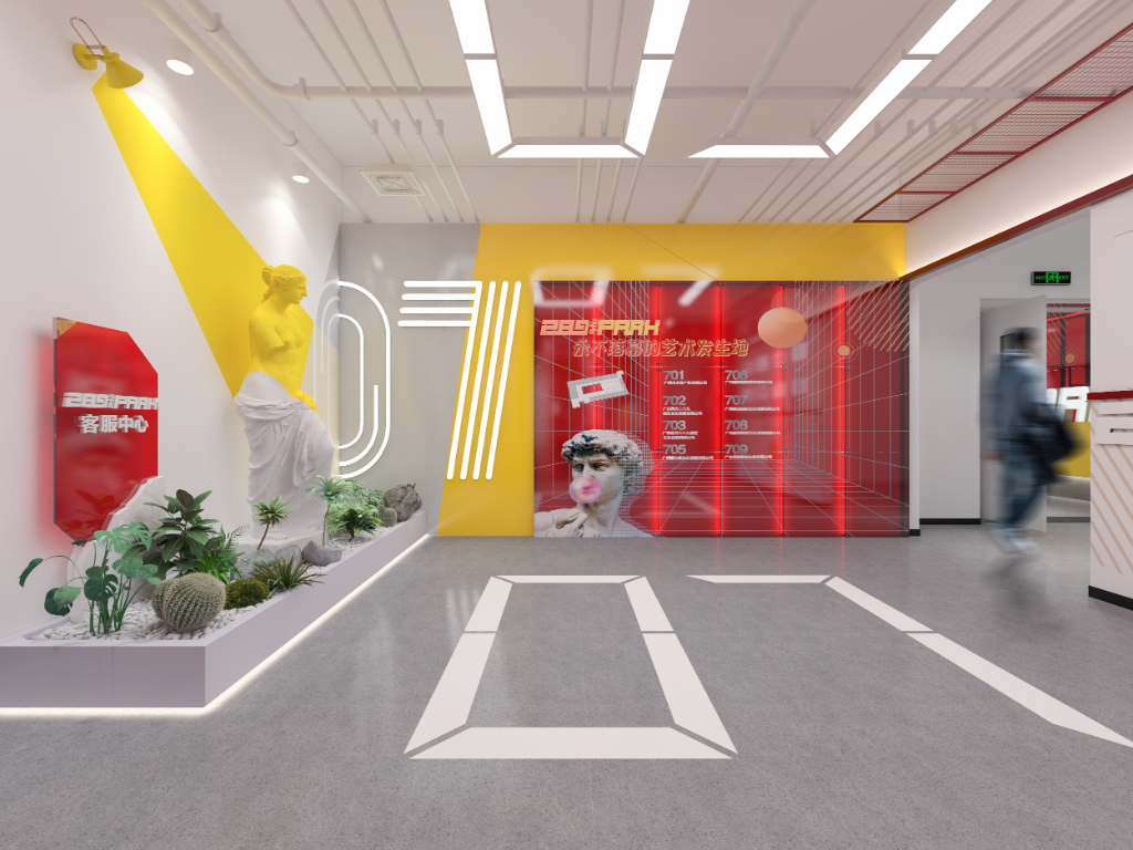 广州某艺术园区大楼公共区域升级改造_JANCHUNG-站酷ZCOOL