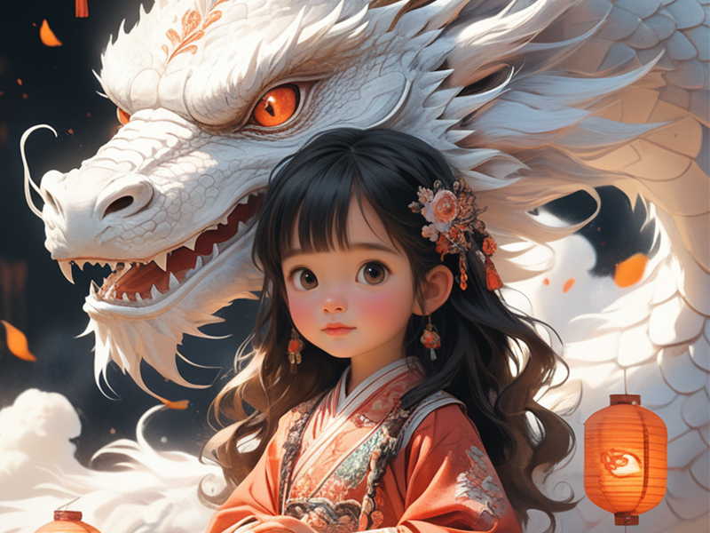 WHEE-(白龙与少女）_李小白2233-站酷ZCOOL