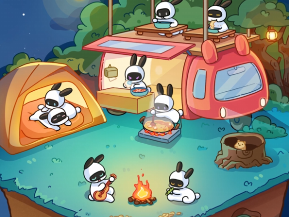 兔兔的夜晚露营_兔克tukier-站酷ZCOOL