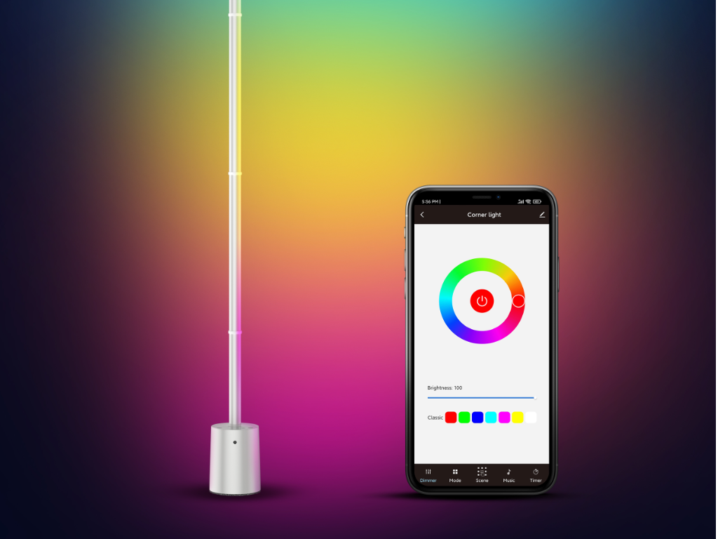 智能LED氛围灯_不易C4D-站酷ZCOOL