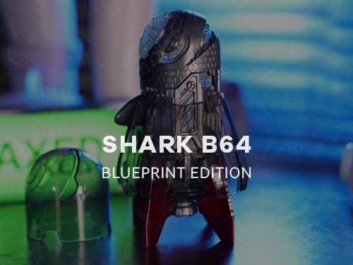 SHARK B64机械鱼弹拼装模型【蓝图版】_BBSHOT-站酷ZCOOL