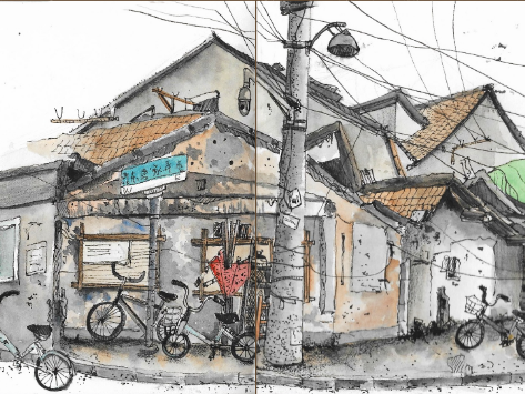 上海写生集_菲非Fiona-站酷ZCOOL