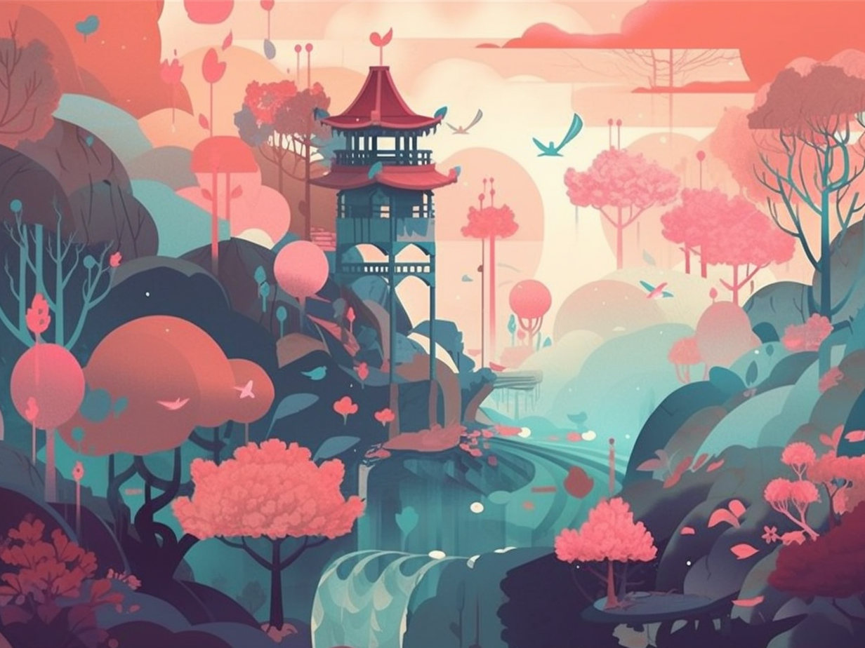 《GRIS》风格游戏场景设计_图南丨陈平安版-站酷ZCOOL