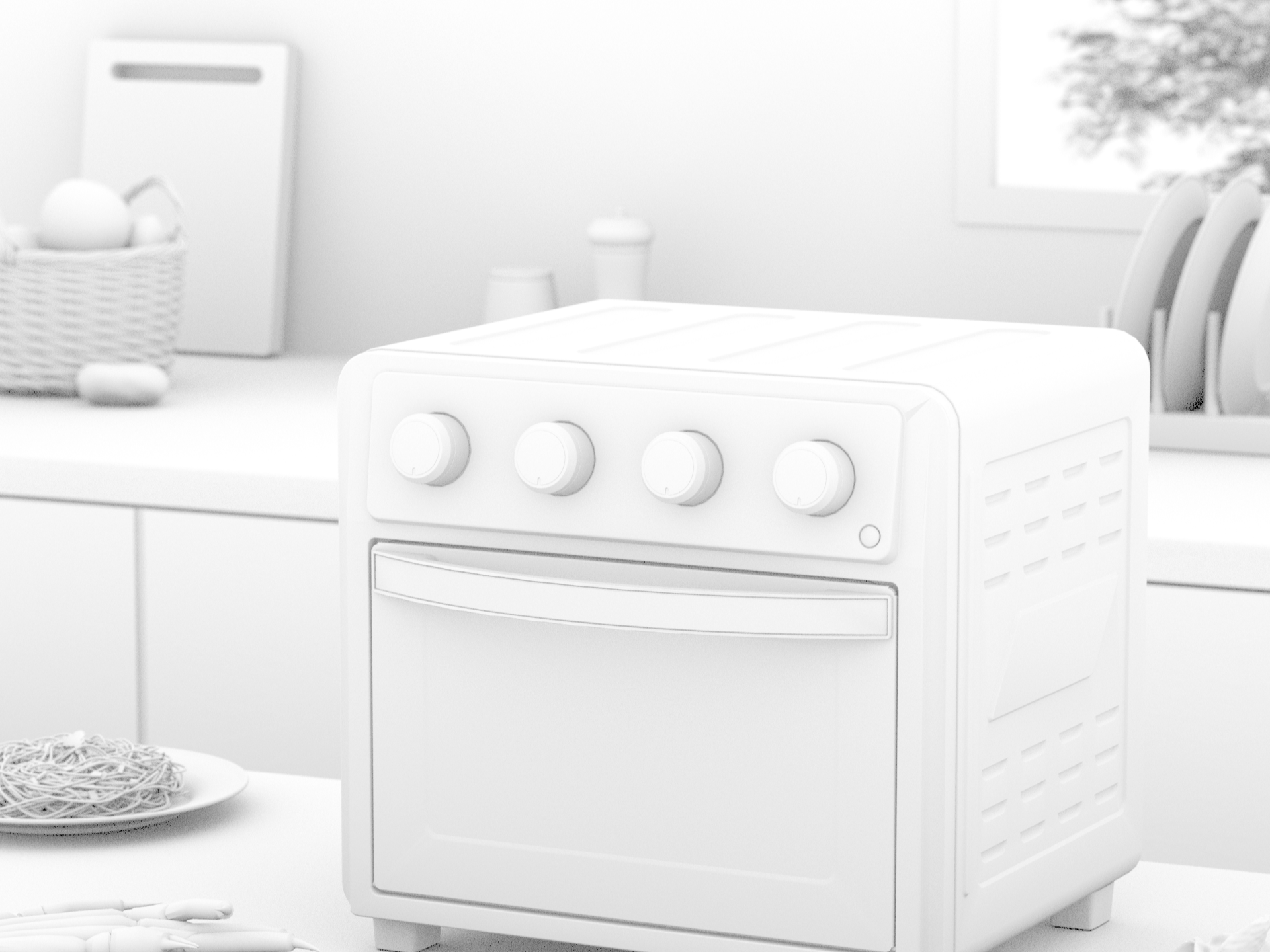 C4D烤箱OC渲染_想象创意人123-站酷ZCOOL