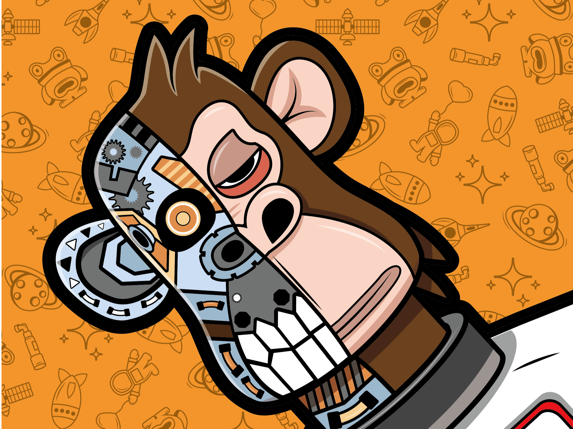 AEROSPACE APE 宇航猿_热爱和平的大目-站酷ZCOOL