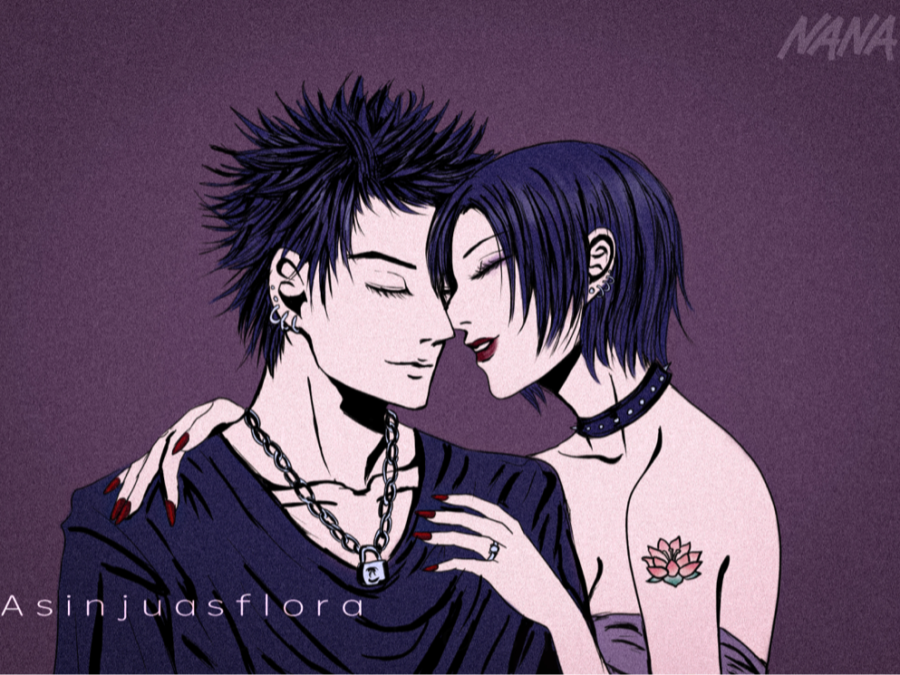 NANA 大崎娜娜 同人插画_Asinjuasfloraart-站酷ZCOOL