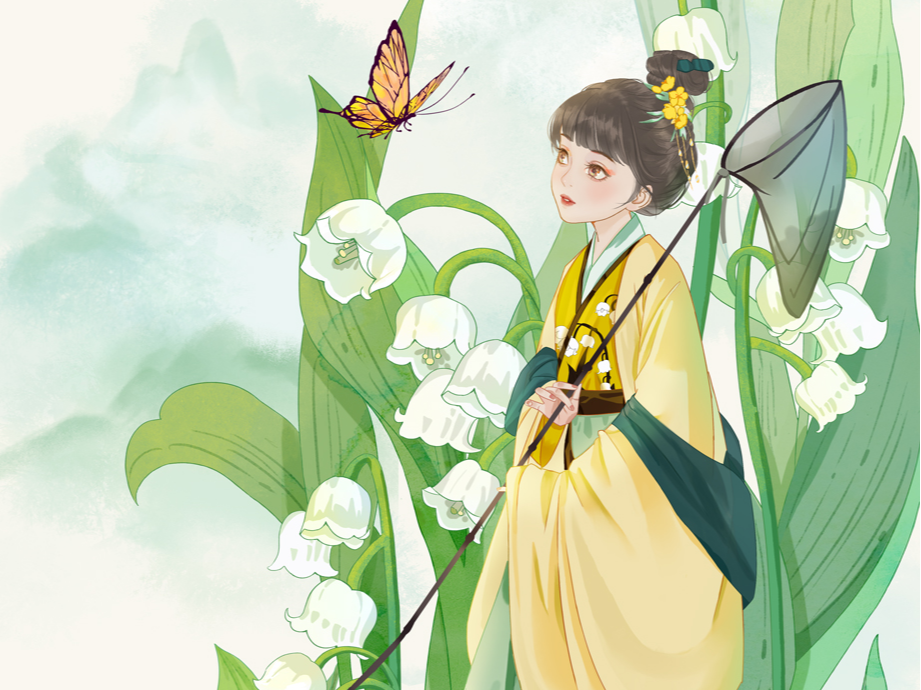 铃兰花开，幸福归来_绘嘟嘟-站酷ZCOOL