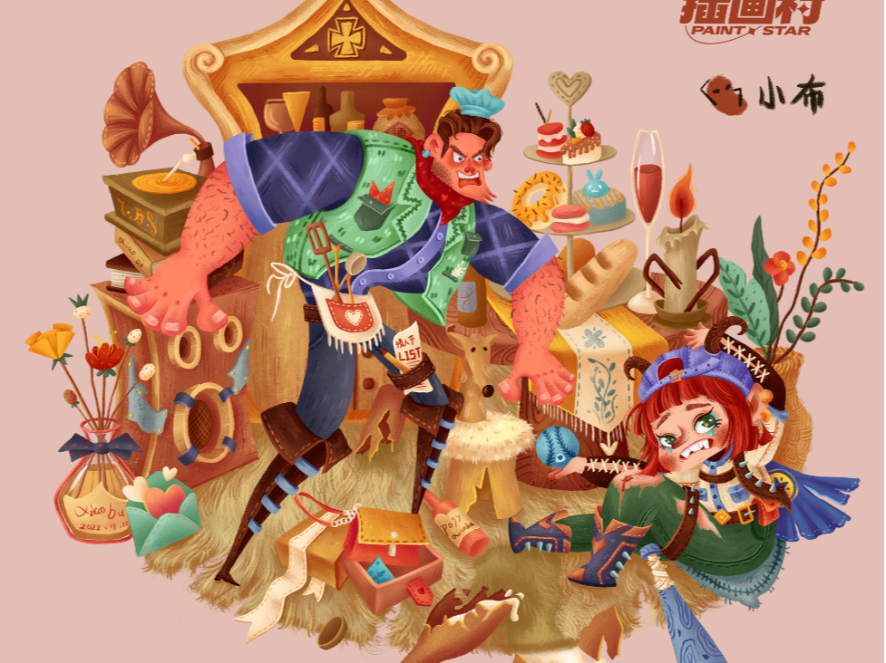被打破的惊喜!儿童插画小场景练习mutouren1215 站酷zcool