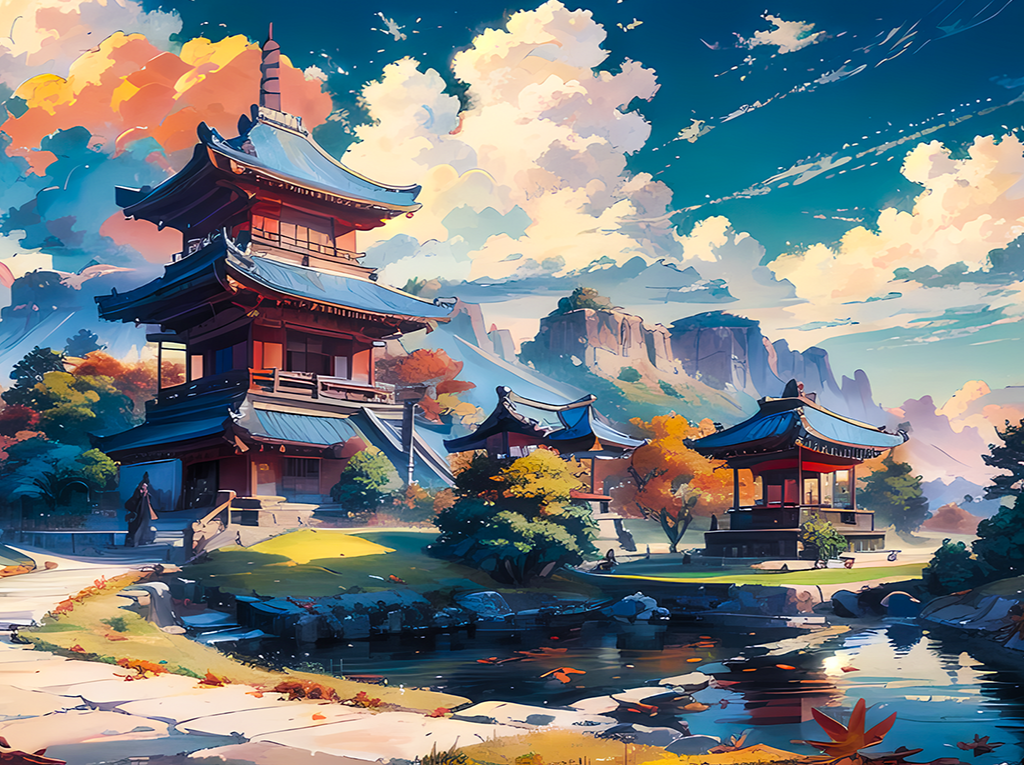 Stable Diffusion 风景美如画_杰尼Zeni-站酷ZCOOL