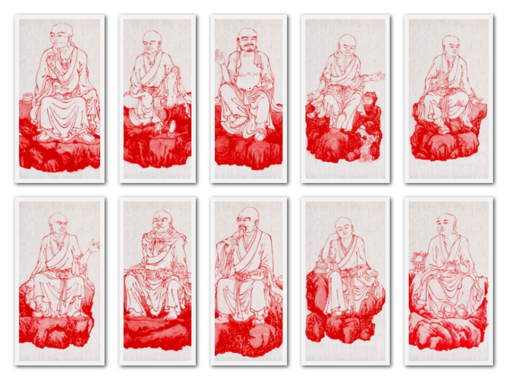 《500罗汉》21-30_萧石无语-站酷ZCOOL