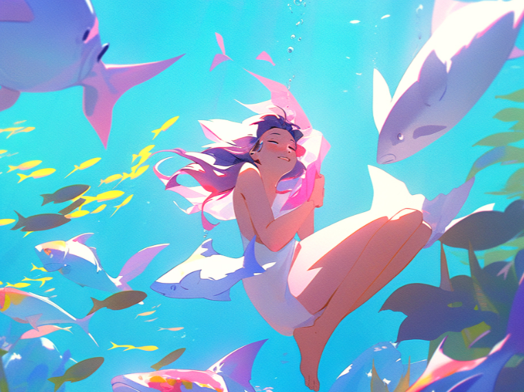 MJ ｜ 海 珊瑚礁 鱼群 夏日重现 Another Horizon_山火Liu-站酷ZCOOL