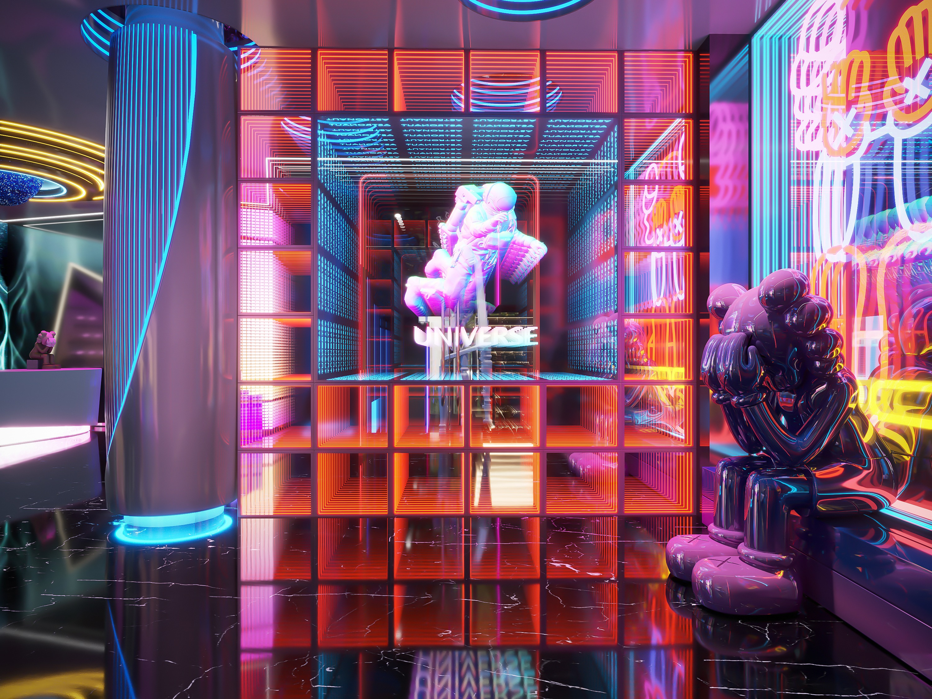 哎呦设计表现·科技风KTV_IU表现-站酷ZCOOL