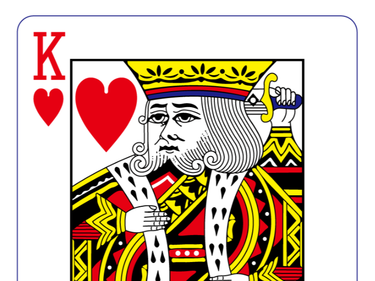 复古风格红桃K扑克牌牌面设计_ProphetStan-站酷ZCOOL