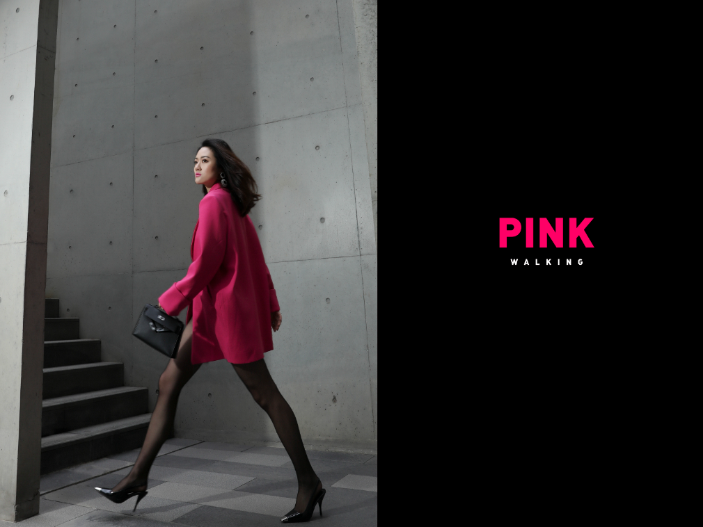 PINK WALKING_昕晨视觉-站酷ZCOOL
