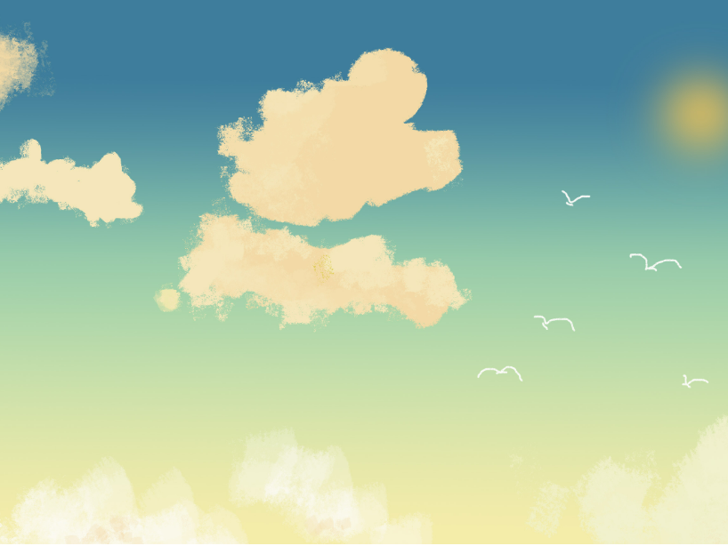 蓝天_何以灼华-站酷ZCOOL