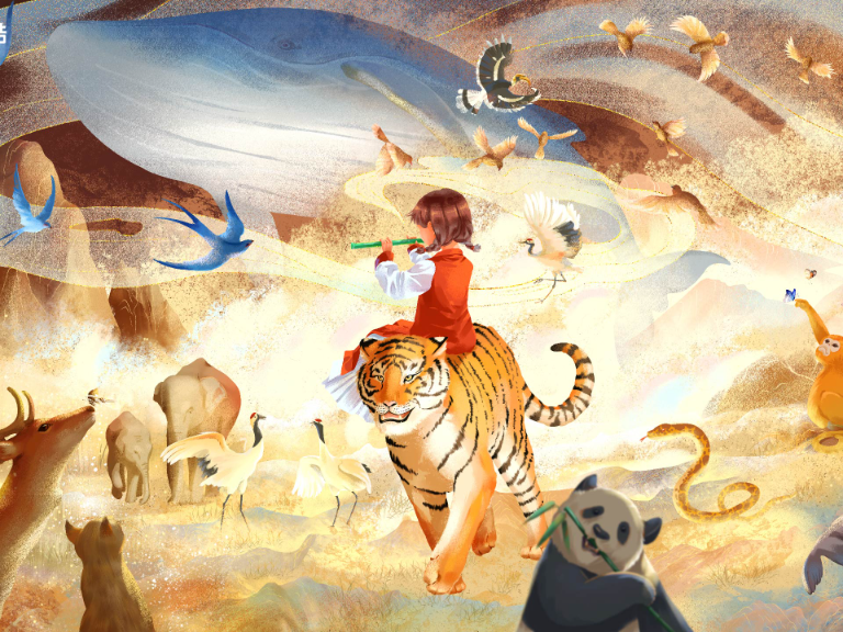 珍惜动物_鸦荼-站酷ZCOOL