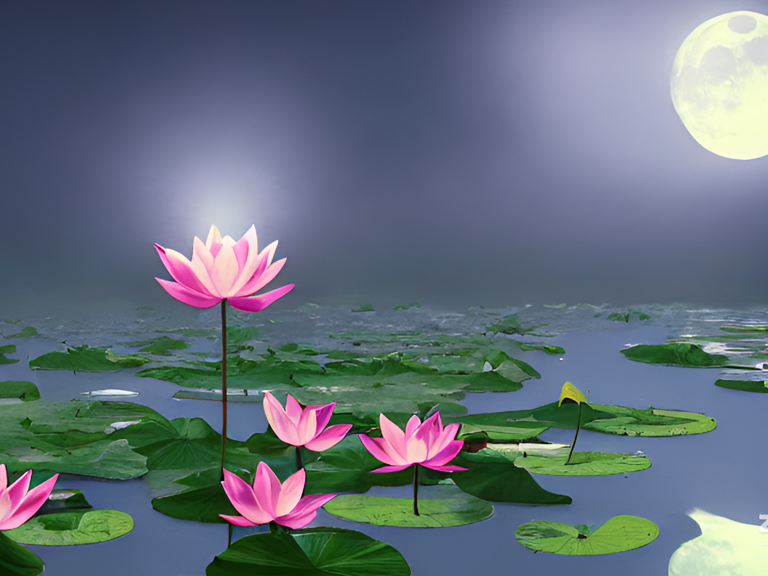 荷花_TT君酱-站酷ZCOOL