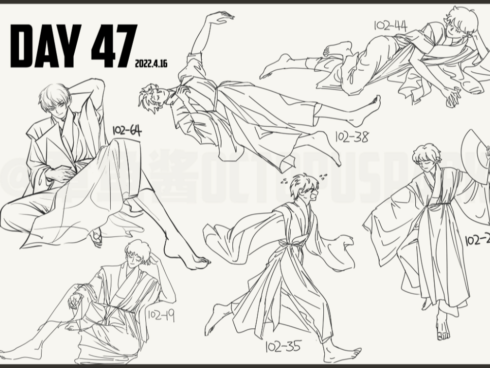 #速写60天挑战赛# Day47 @速写班长_章鱼酱油-站酷ZCOOL