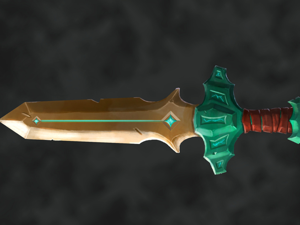 【maya武器建模】零基础短剑武器模型制作教程。_Alan安澜-站酷ZCOOL