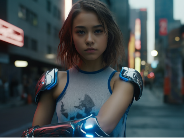 未来街景女孩_浑水鱼-站酷ZCOOL