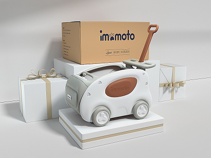 imomoto学步车 | 儿童学步车 | 三维建模_流景LJ-站酷ZCOOL