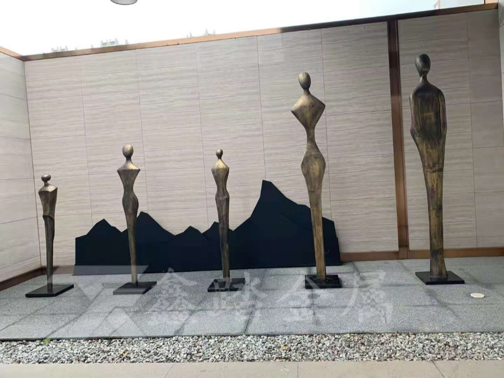 抽象艺术雕塑 景观抽象不锈钢人物雕塑_xt188869-站酷ZCOOL