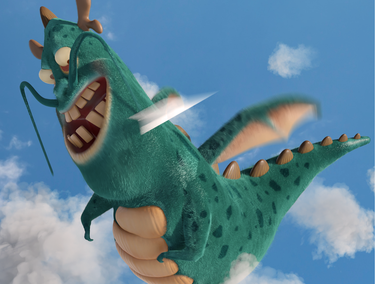 【三维角色】山海经—应龙_阿轩A_XUAN-站酷ZCOOL