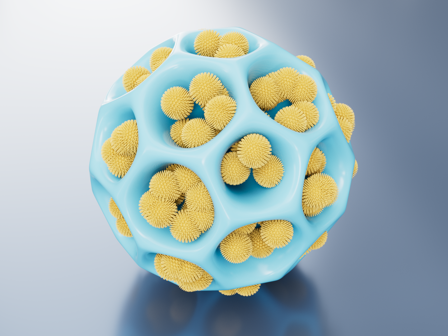 Sci科研制图|如何用3dmax做负载纳米粒子的介孔中空球_科学颜习社-站酷ZCOOL
