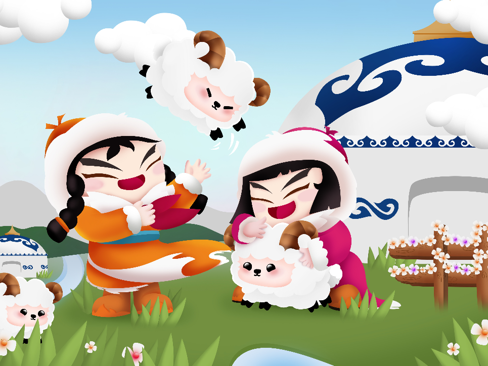 草原英雄小姐妹_恩典ENOCH-站酷ZCOOL