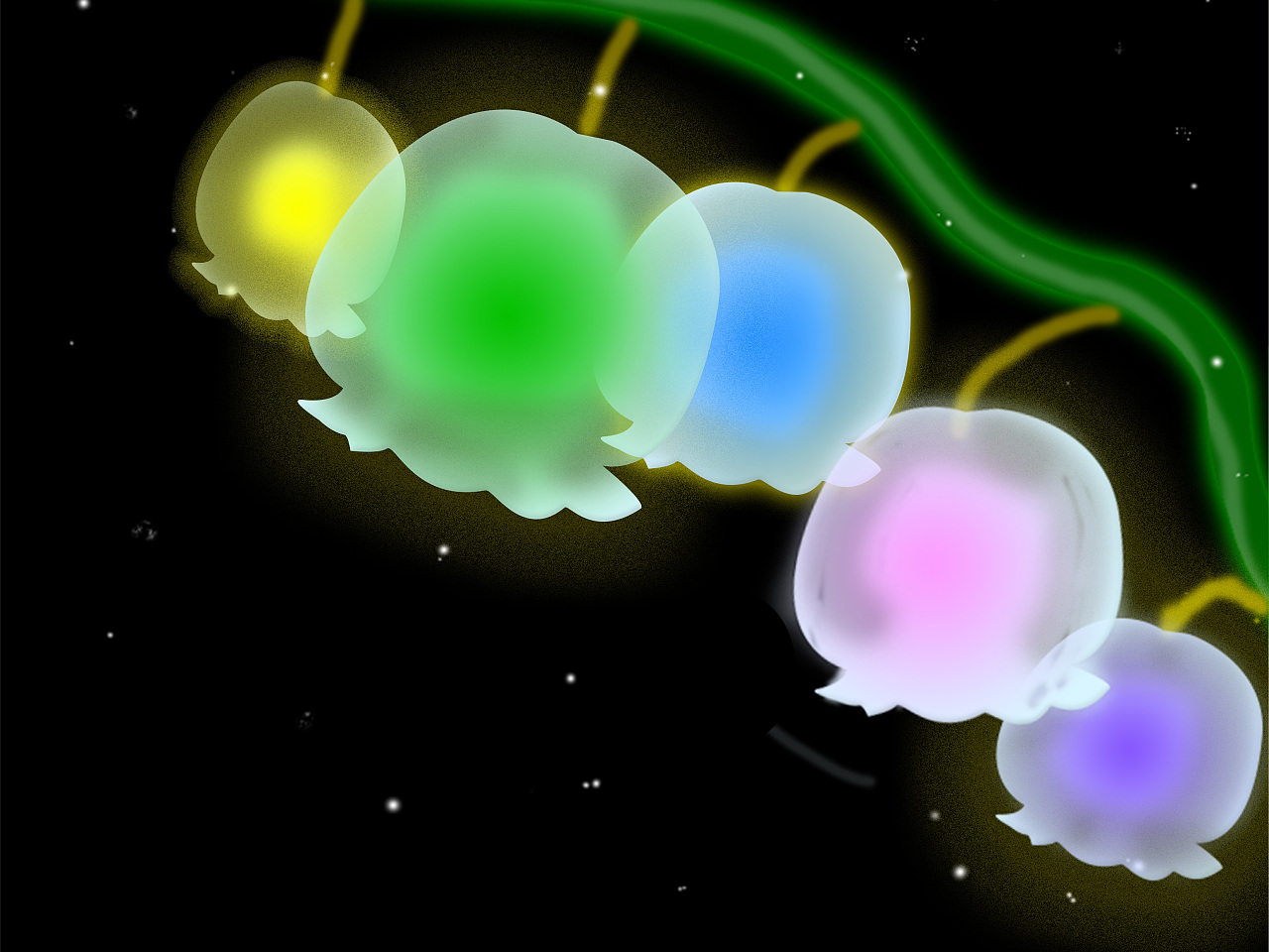 夜风铃_HEI色雪花-站酷ZCOOL