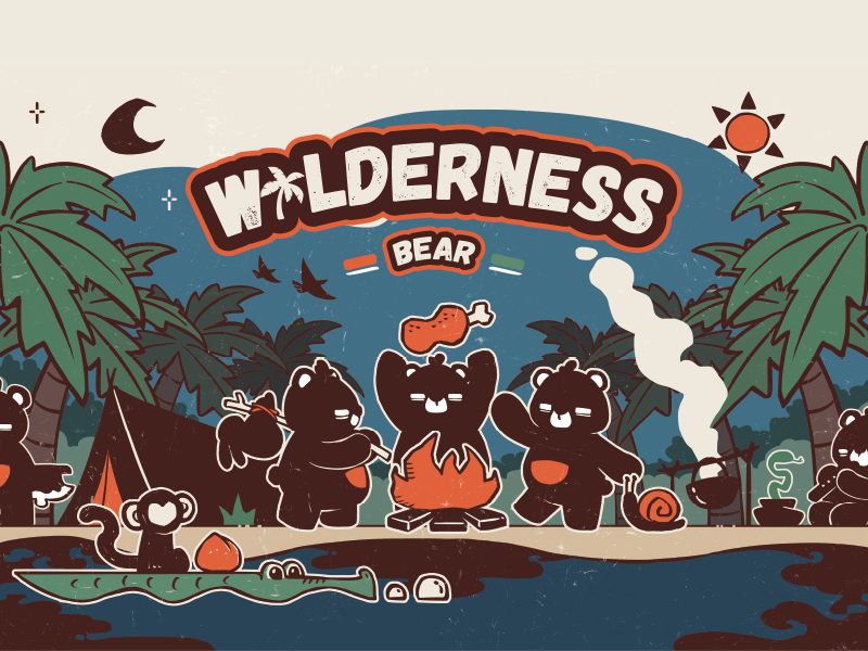 Damn Bear | "Wild Bear"向野而生_顽物造方-站酷ZCOOL