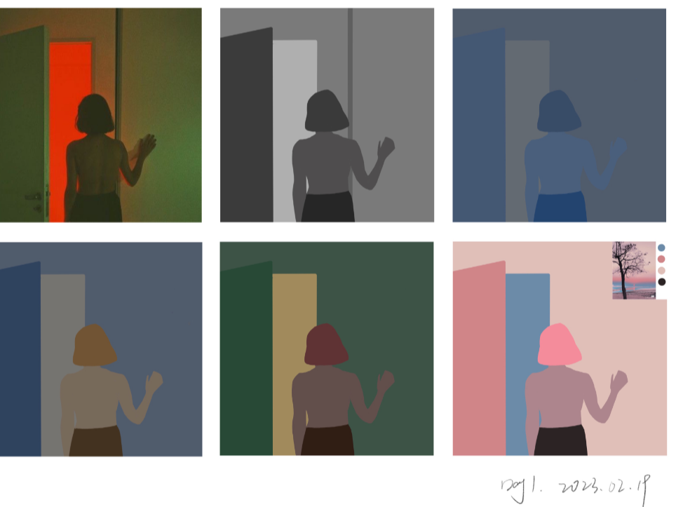 色彩排队30天-DAY1_胖娃馒头-站酷ZCOOL