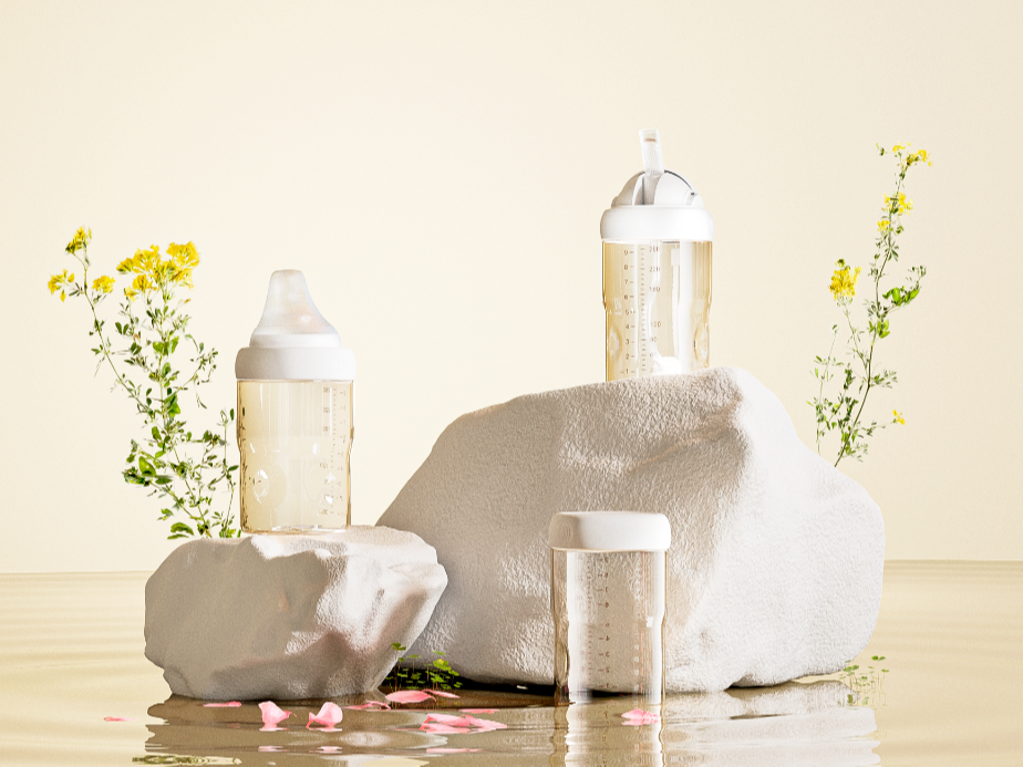 Baby Bottle-多功能奶瓶套装_FFAAD5-站酷ZCOOL