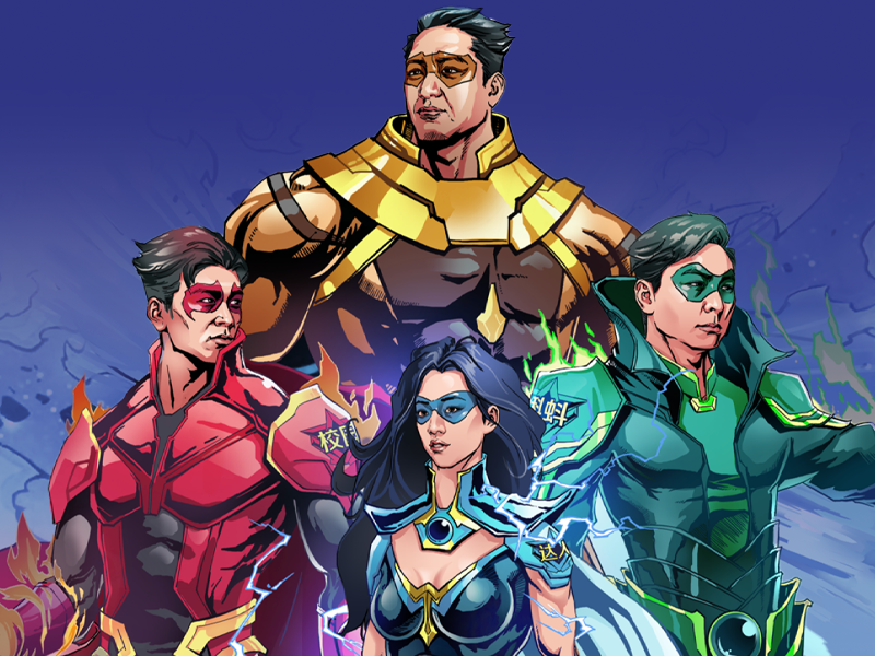 美漫风海报-科星护卫队_插画师GFT-站酷ZCOOL