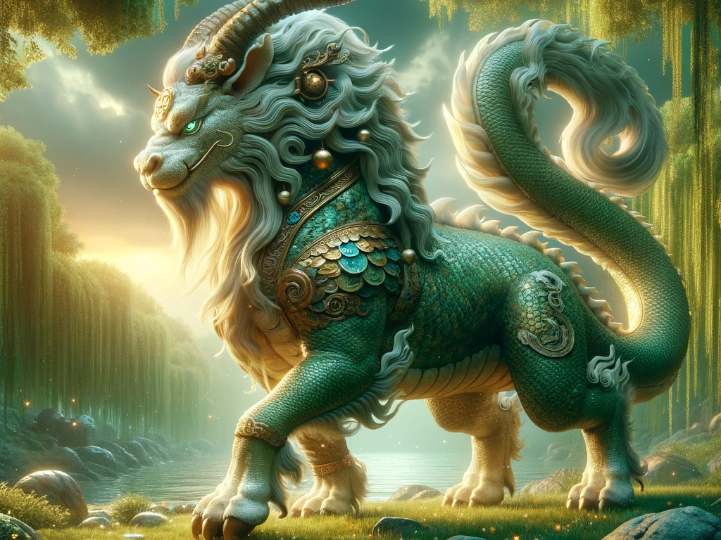 "森林中的祥瑞：翠绿麒麟"故事_Z156562310-站酷ZCOOL