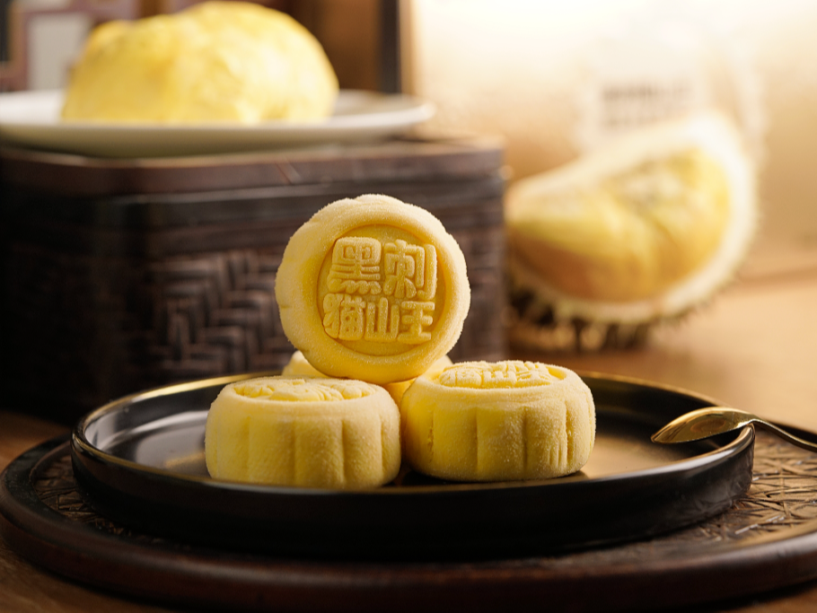 黑刺猫山王榴莲月饼拍摄_肥肥7025-站酷ZCOOL