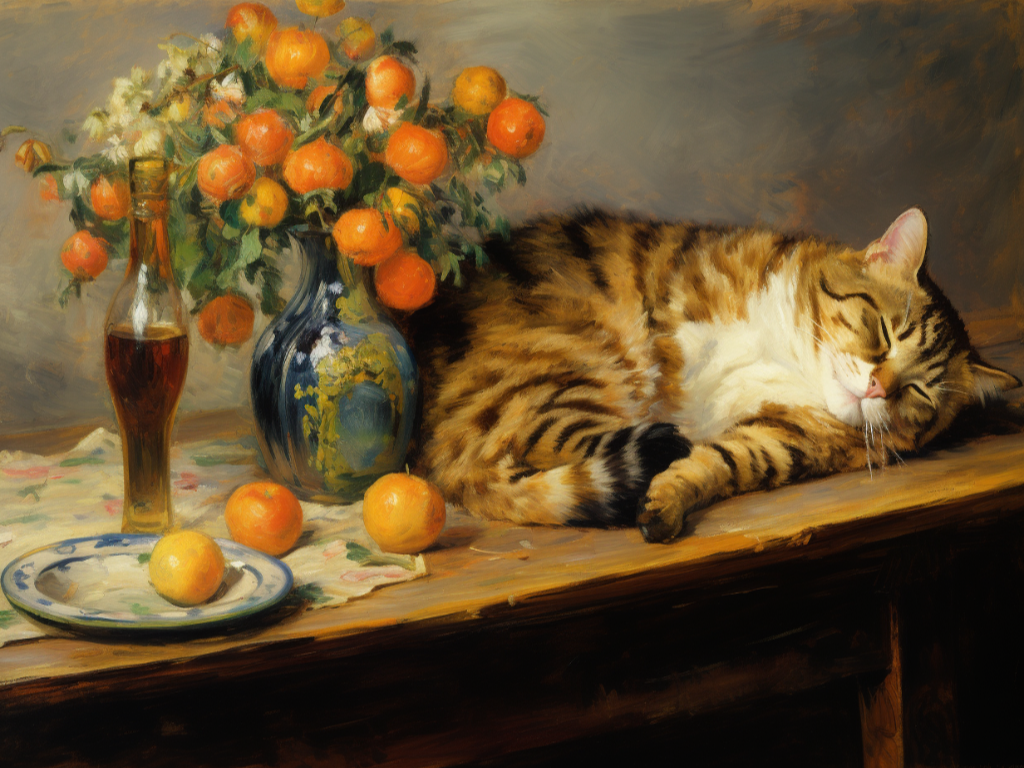 MJ-ai【油画猫咪系列】_阿纳托里-站酷ZCOOL