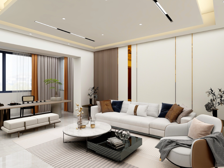 现代简约客厅_nan丶nian-站酷ZCOOL