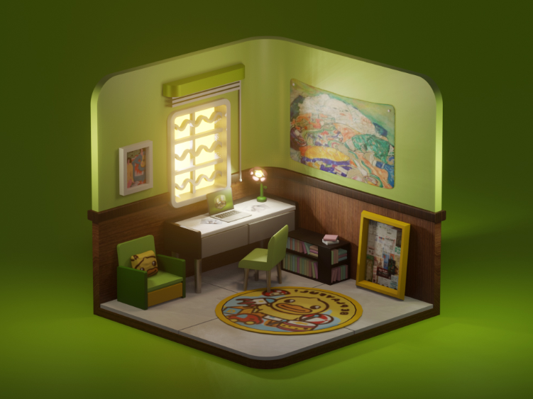 练习 ｜ MY ROOM BASE_荒木古斯-站酷ZCOOL