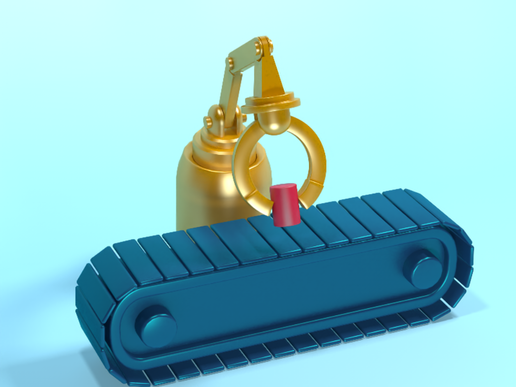 李翔老师C4D入门案例10-8 机械手臂_有妖气033-站酷ZCOOL