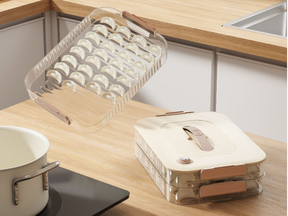 电商3c渲染｜饺子盒「Small Z design」_小Z视觉设计-站酷ZCOOL