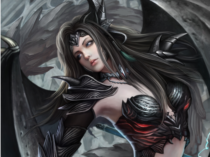 2013年旧作，龙铠女神_野鸟明明邹-站酷ZCOOL