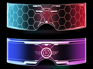 亚马逊设计-LED眼镜_咩咩羊YYY-站酷ZCOOL