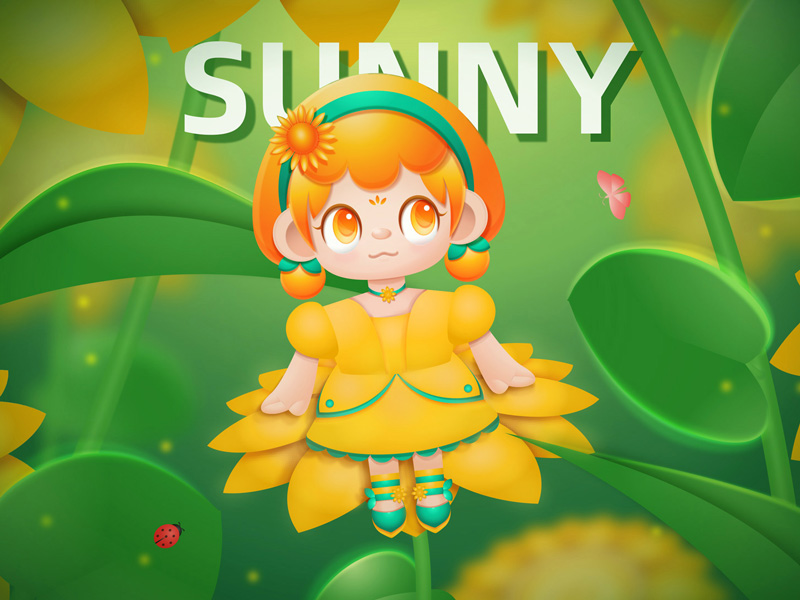 IP形象卡通潮玩吉祥物SUNNY_流年似瑾_GS-站酷ZCOOL