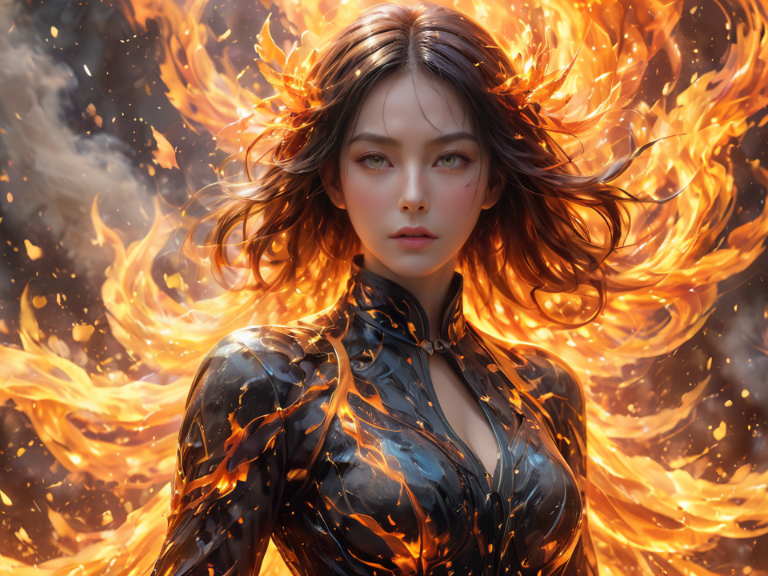 火焰女孩_海潮如峰-站酷ZCOOL